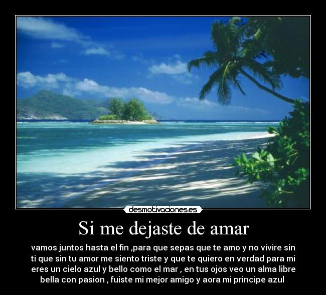 Si me dejaste de amar | Desmotivaciones